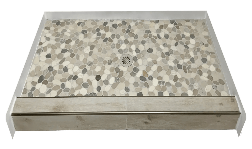 Beach-Inspired Pebble Shower Pan – Castaway Collection by Muraflo